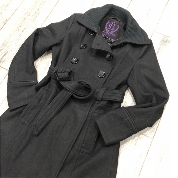 EC Collection | Jackets & Coats | Eccollection Doublebreasted Belted Long Wool Coat | Poshmark